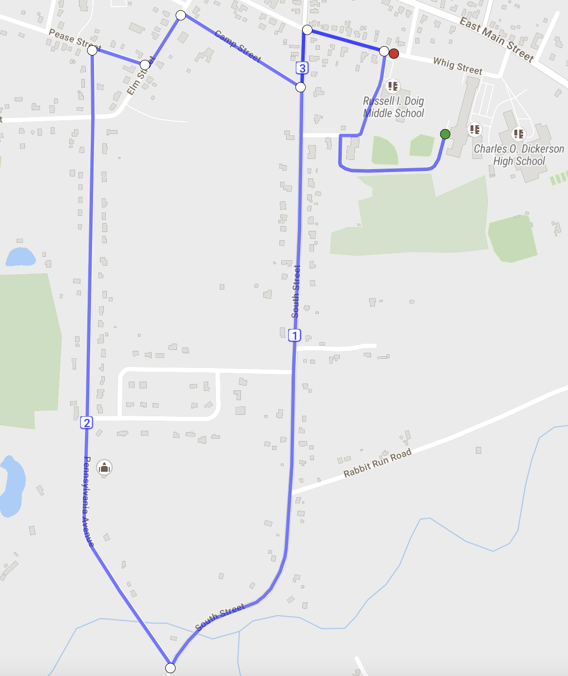 Course Maps – Trumansburg May Day 5K Run/Walk and FunRun